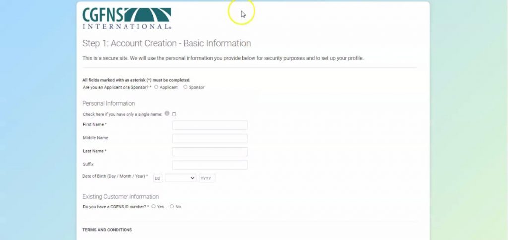 Tutorial: CGFNS Connect New User Registration Guide - CGFNS ...