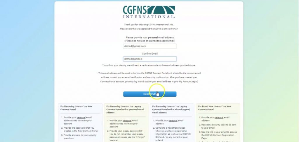 Tutorial: CGFNS Connect New User Registration Guide - CGFNS ...