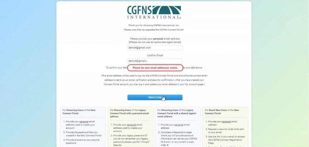 Tutorial: CGFNS Connect New User Registration Guide - CGFNS ...