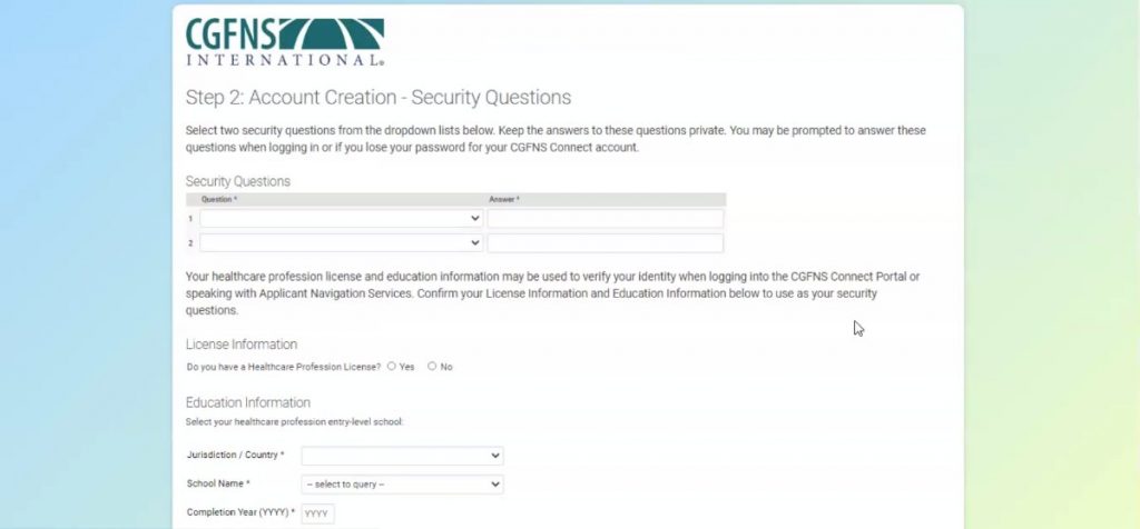 Tutorial: CGFNS Connect Returning Shared User Registration Guide ...