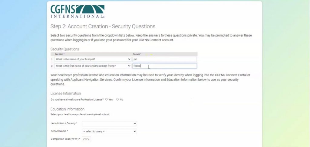 Tutorial: CGFNS Connect Returning Shared User Registration Guide ...