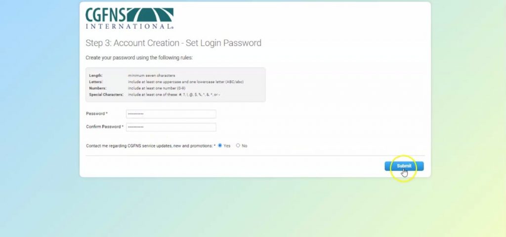 Tutorial: CGFNS Connect Returning Shared User Registration Guide ...
