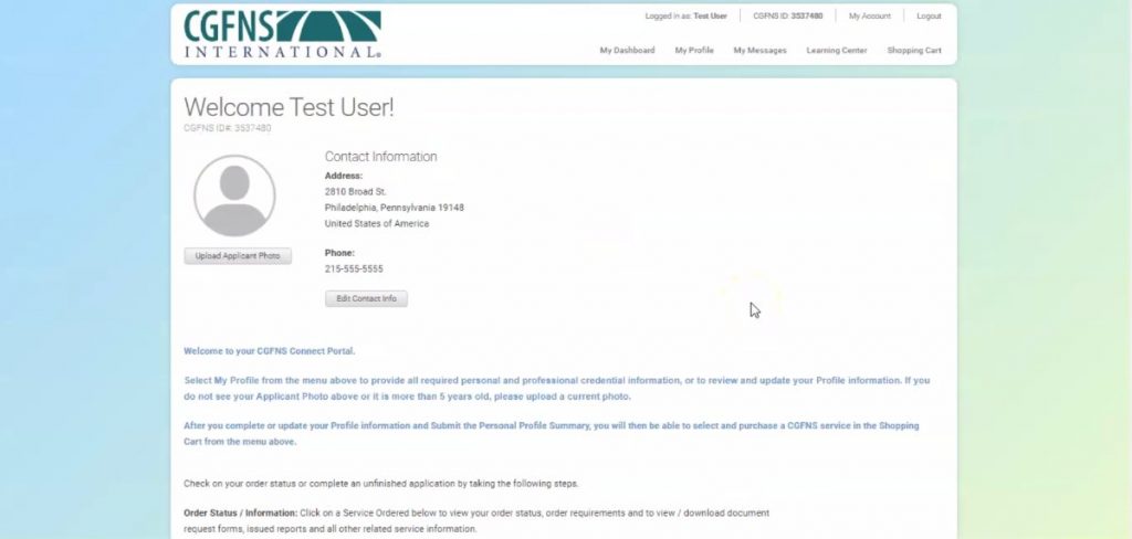 Tutorial: CGFNS Connect Returning Shared User Registration Guide ...