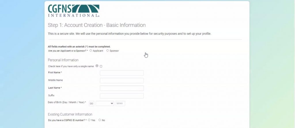 Tutorial: CGFNS Connect Returning Shared User Registration Guide ...